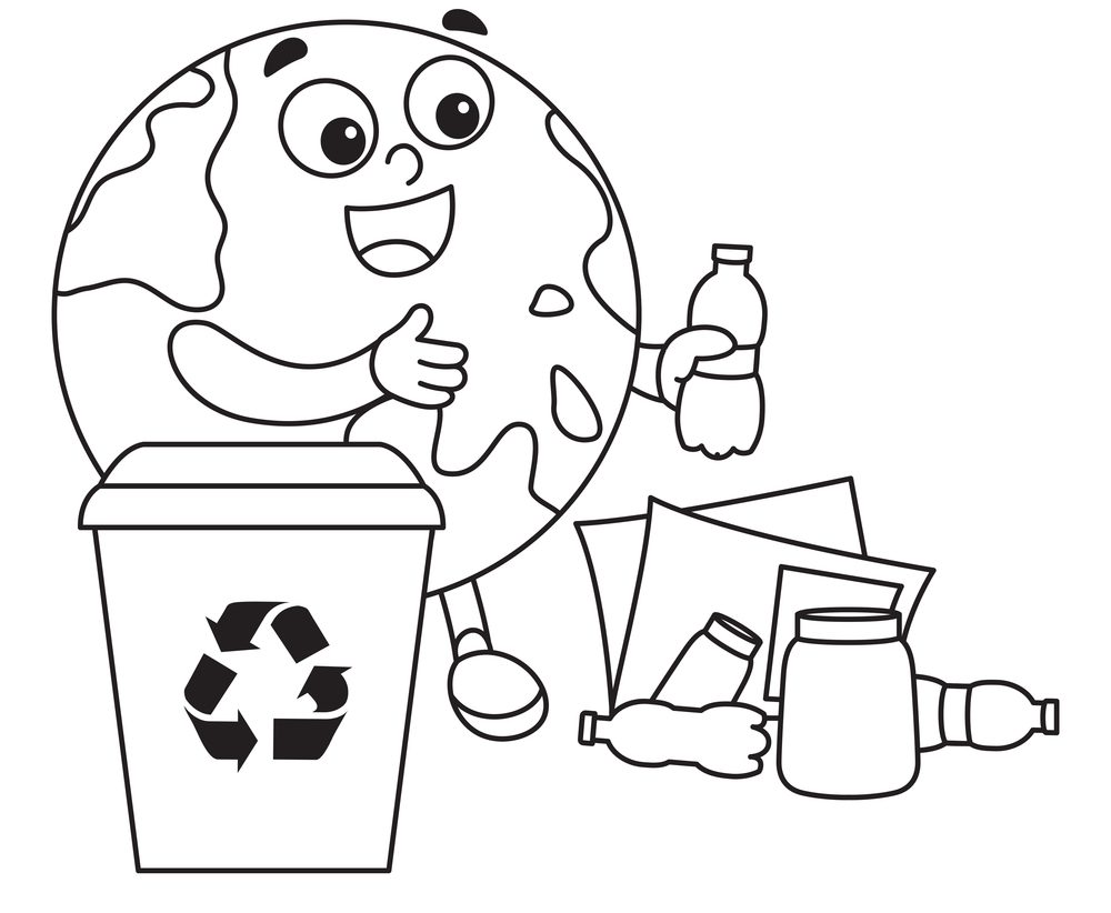 disegni da colorare per la giornata della terra raccolta differenziata ... disegni da colorare per la giornata della terra raccolta differenziata ...